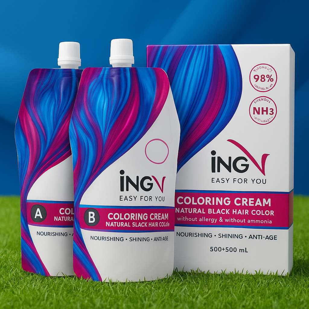 INGV Hair Colour 1000ml – Ammonia-Free, 98% Allergy-Free – Harshay Wala
